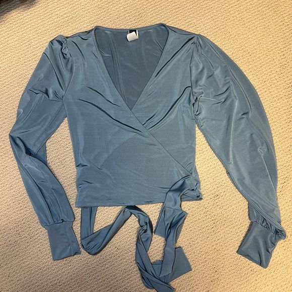 Windsor | Tops | Windsor Elegant Slate Wrap Top | Poshmark